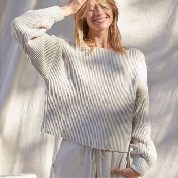 lunya | Sweaters | New Lunya Reversible Oversized Ribbed Sweater | Poshmark